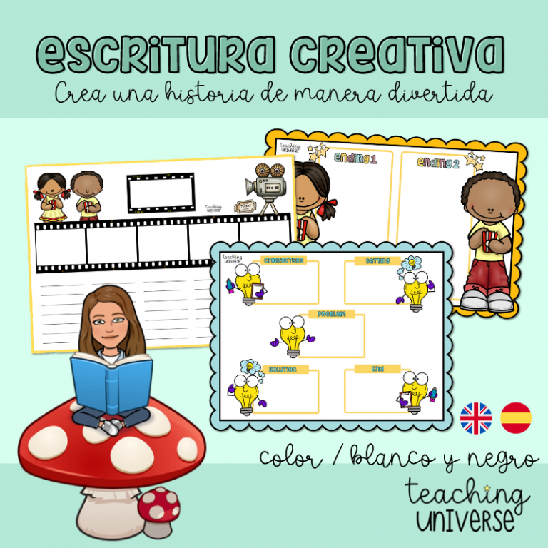 Pack de escritura creativa guiada | Crear historias paso a paso en ...