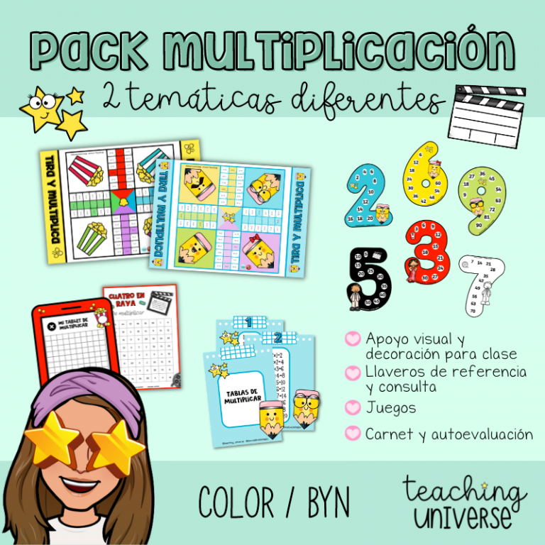 Pack multiplicación - Teaching Universe